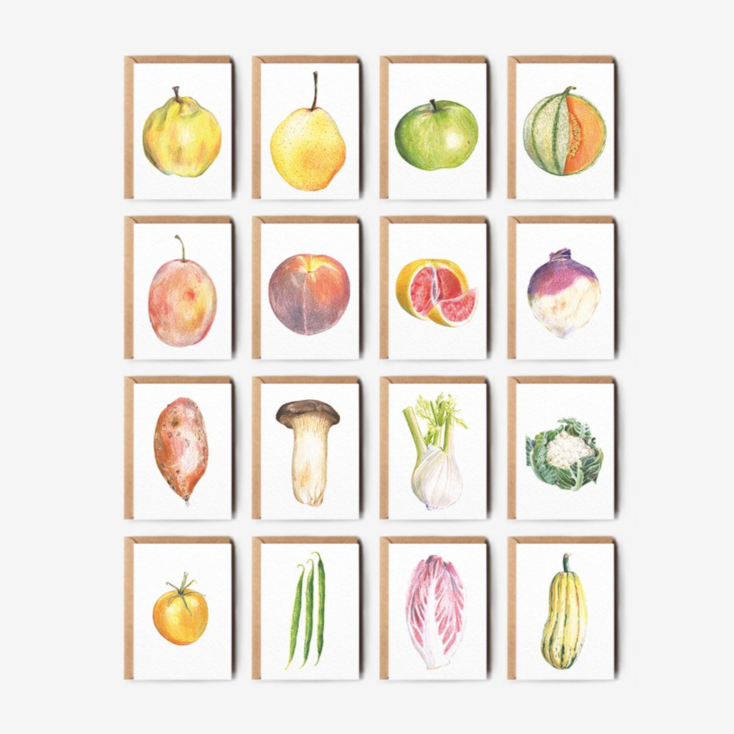 Zoe Barker - The Greengrocer Cards Singles – Atwin Store